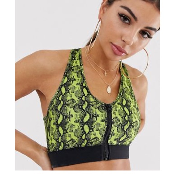 In The Style | Tops | New Without Tag Snake Crop Top | Poshmark